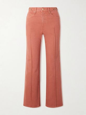 Ulla Johnson Jean Droit Taille Haute &Agrave; Ornements Agatha - Rouge