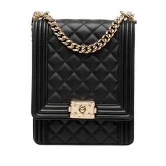 Chanel Pre-owned North South Boy Flap - - Pre-owned - Damen - Schwarzk - ONE SIZE