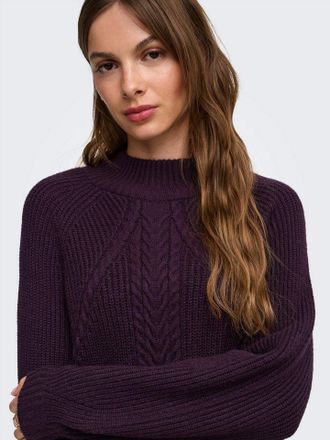 Only Stehkragenpullover ONLKATIA LS DETAIL HIGHNECK CC KNT Viskosemischung, regular fit