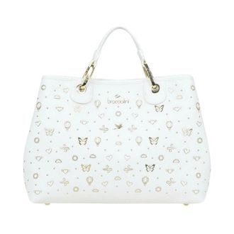 Braccialini Femme, Sacs, Blanc, Taille: ONE Size Beth Strass Handbag L