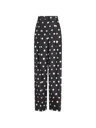 Fendi Hose mit Polka Dots - Schwarz