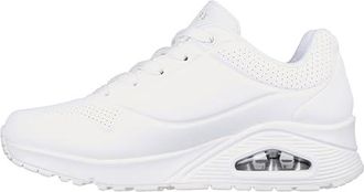 Skechers Uno Stand on Air Baskets pour Femme, White Durabuck/Mesh, 39.5 EU Large