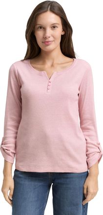 Tom Tailor Henley Longsleeve mit Streifenmuster