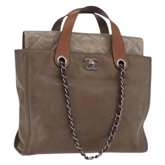Chanel Sac cabas vintage Pre-owned - Femme - Pre-owned - Brun - Taille: ONE Size