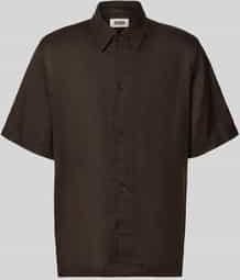 Drykorn Regular Fit Freizeithemd aus Leinen-Baumwoll-Mix