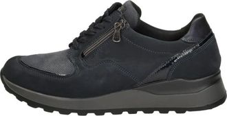 Waldl&auml;ufer Femme, Chaussures, Bleu, Taille: 38 EU Hiroko Lace-Up Low Shoe