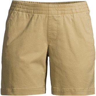 Lands End Chino-Shorts mit Dehnbund, 18 cm, Damen, Größe:38 regular, Braun, Baumwoll-Mischung, by Lands End