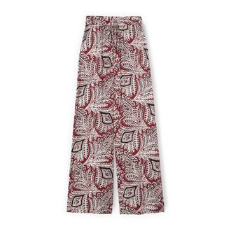 Motivi Palazzo-Hose mit Print - - Trousers - Damen - Rot - XS