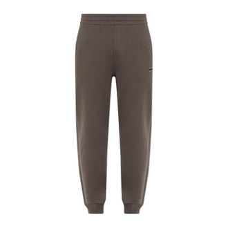 Moncler Sweathosen mit gedrucktem Logo - - Trousers - Herren - Braun - L