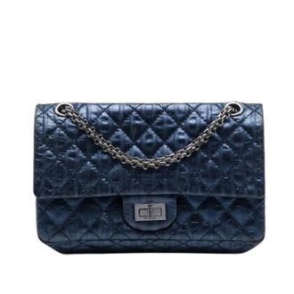 Chanel Pre-owned Double Flap Shoulder Bag - - Pre-owned - Damen - Blau - ONE SIZE