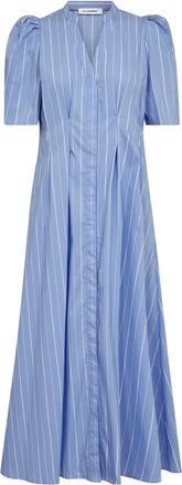 Co'Couture Femme, Robes, Bleu, Taille: 38 FR TeranCC Stripe Pleat Dress 46033