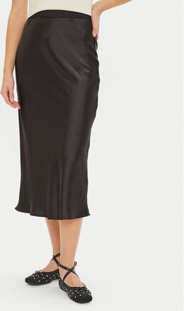 Gina Tricot Midirock 23423 Schwarz Regular Fit