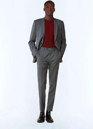 Fursac Costume ajust&eacute; &agrave; motif Prince de Galles - Taille 54 - Homme