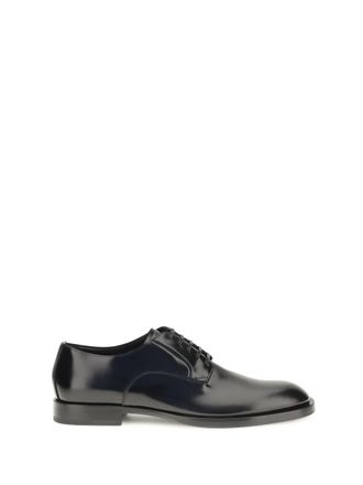 Dolce & Gabbana Calfskin Lace-Up Derby Shoe - Black