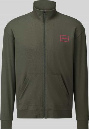 HUGO BOSS Regular Fit Sweatjacke aus Baumwoll-Mix Modell Laze Zip Jacket