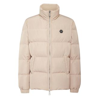 Philipp Plein Nylon Puffer Jacket Late Checkout - - Jackets - Herren - Beige - S