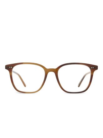 Garrett Leight lunettes de vue Carina &agrave; monture carr&eacute;e - Marron