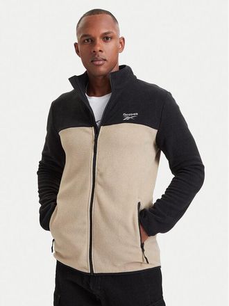 Reebok Fleecejacke RCC00104 Beige Regular Fit