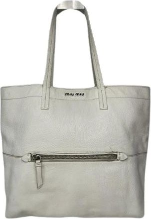 Miu Miu Damen, Pre-Owned, Wei&szlig;, ONE SIZEGr&ouml;&szlig;e