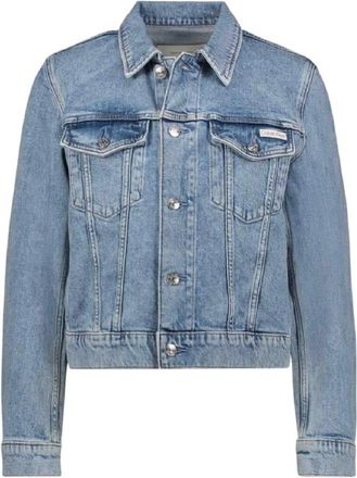 Calvin Klein Femme, Vestes, Bleu, Taille: 36 FR Denim Vestes