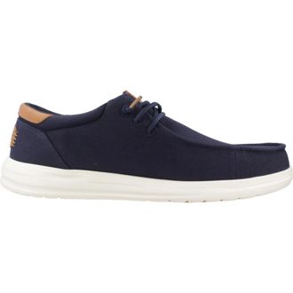 Hey Dude Homme, Chaussures, Bleu, Taille: 44 EU Mocassins en toile pour homme