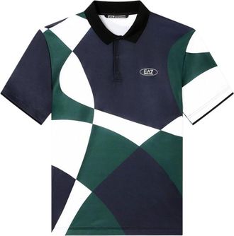 Emporio Armani Emporio Armani Ea7, Homme, Tops, Multicolore, Taille: S Polo de Golf Pro Imprimé