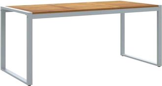 vidaXL Garten-E&szlig;tisch Grau 180 x 90 x 75 cm Vidaxl