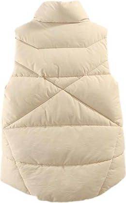 Generic Vestes dhiver &eacute;l&eacute;gantes pour femmes, style d&eacute;contract&eacute;, sans manches, 2026, blanc, XXL