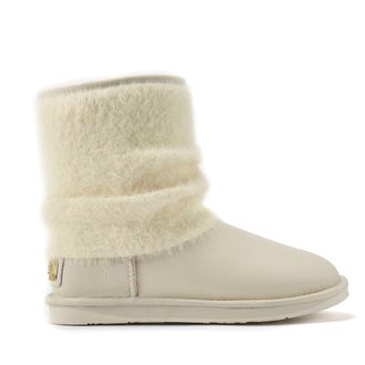 Australia Luxe Fame Short White Ankle Boots