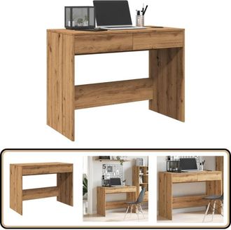 vidaXL vidaXL Schreibtisch Artisan-Eiche 101x50x76,5 cm Holzwerkstoff