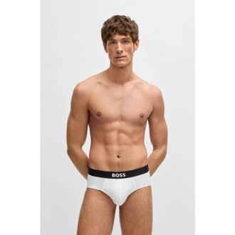 HUGO BOSS Elastischer Baumwollslip Pack Wei&szlig; - - Underwear - Herren - Wei&szlig; - L