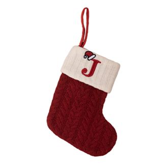 Generic Nikolausstrumpf Gestrickt Weihnachtsstrumpf Alphabet Socken Weihnachtssocken Deko Weihnachten Strumpf Weihnachtssocke Kamin Nikolausstrumpf f&uuml;r Weihna