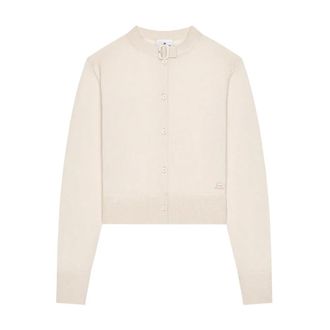 Courr&egrave;ges Femme, Pulls, Beige, Taille: 38 FR Buckle Merinos Cardigan