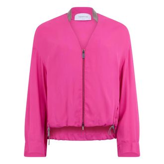 Fabiana Filippi Veste Sport Courte - Femme - Vestes - Rose - Taille: 34 FR