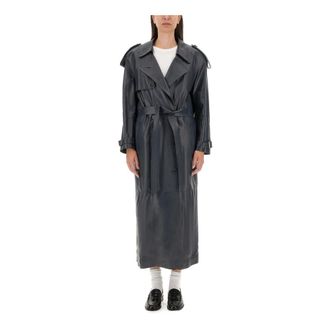 Salvatore Santoro Ledermantel - - Coats - Damen - Grau - XS