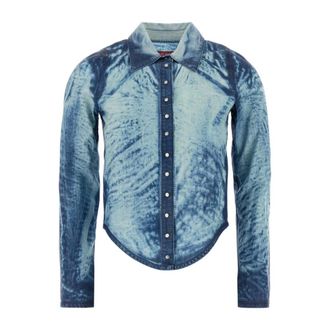 Diesel De-Lyria Shirt - - Blouses & Shirts - Damen - Blau - XS