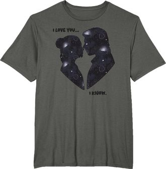 Star Wars Princess Leia Han Solo Wedding Valentines Love T-Shirt