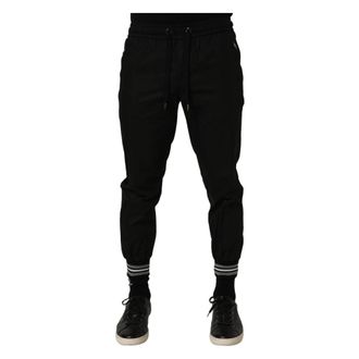 Dolce & Gabbana Mid Waist Jogger Sweatpants - - Trousers - Herren - Schwarzk - S