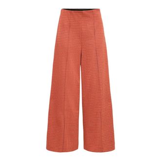 Ichi Ichi - Pantalon large - Femme - Pantalons - Rouge - Taille: 40 FR