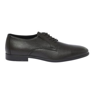 Baldinini Gek&ouml;rntes Leder Schn&uuml;rschuh - - Shoes - Herren - Braun - 45 EU