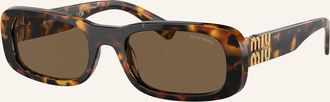 Miu Miu Sonnenbrille Mu 08zs beige