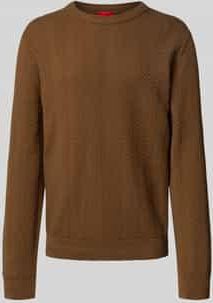 HUGO BOSS Regular Fit Strickpullover aus reiner Baumwolle Modell SIMO