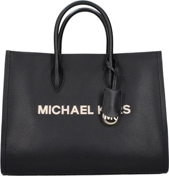 Michael Kors Mirella Medium Pebbled Leather Tote - - Bags - Damen - Schwarzk - ONE SIZE