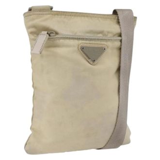 Prada Sac bandouli&egrave;re en nylon Pre-owned - Femme - Pre-owned - Beige - Taille: ONE Size