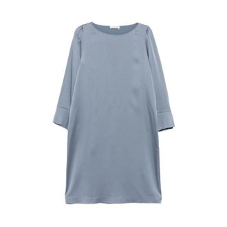 Le Tricot Perugia Cuff-Sleeve Midi Dress - - Dresses - Damen - Blau - 2XL