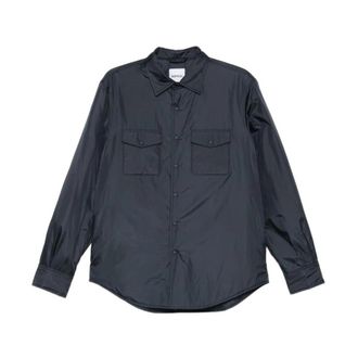 Aspesi Leichte Utility Hemdjacke - - Shirts - Herren - Blau - L