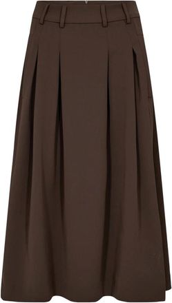 Co'Couture Femme, Jupes, Brun, Taille: 38 FR Anyacc Midi Pleat Skirt