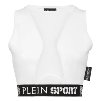 Plein Sport Femme, Tops, Blanc, Taille: 38 FR Sport Top
