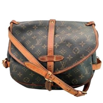 Louis Vuitton Pre-owned Saumur Monogram Umh&auml;ngetasche - - Pre-owned - Damen - Braun - ONE SIZE