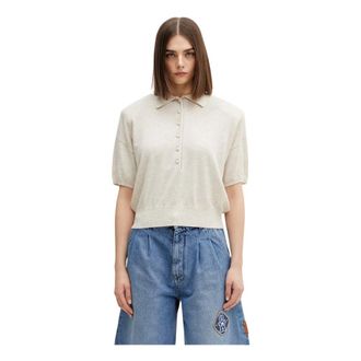Rotate Rotate Birger Christensen - Pull col rond - Femme - Pulls - Beige - Taille: 40 FR